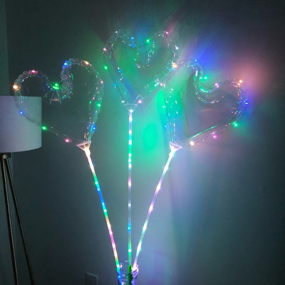 Costumes | Led Light Heart Balloons Heartevents Love Party | Poshmark